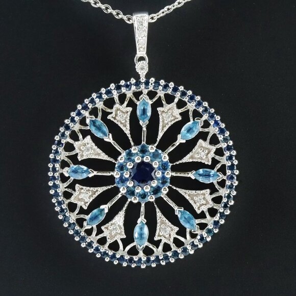 Effy | Jewelry | 750 Designer Effy Sapphire Diamond 4k Fancy Statement ...